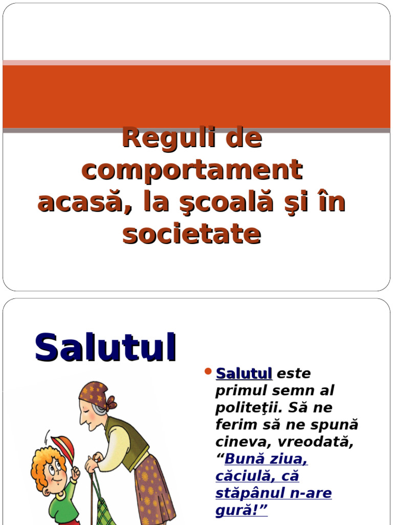 Bunele Maniere Salutul | PDF