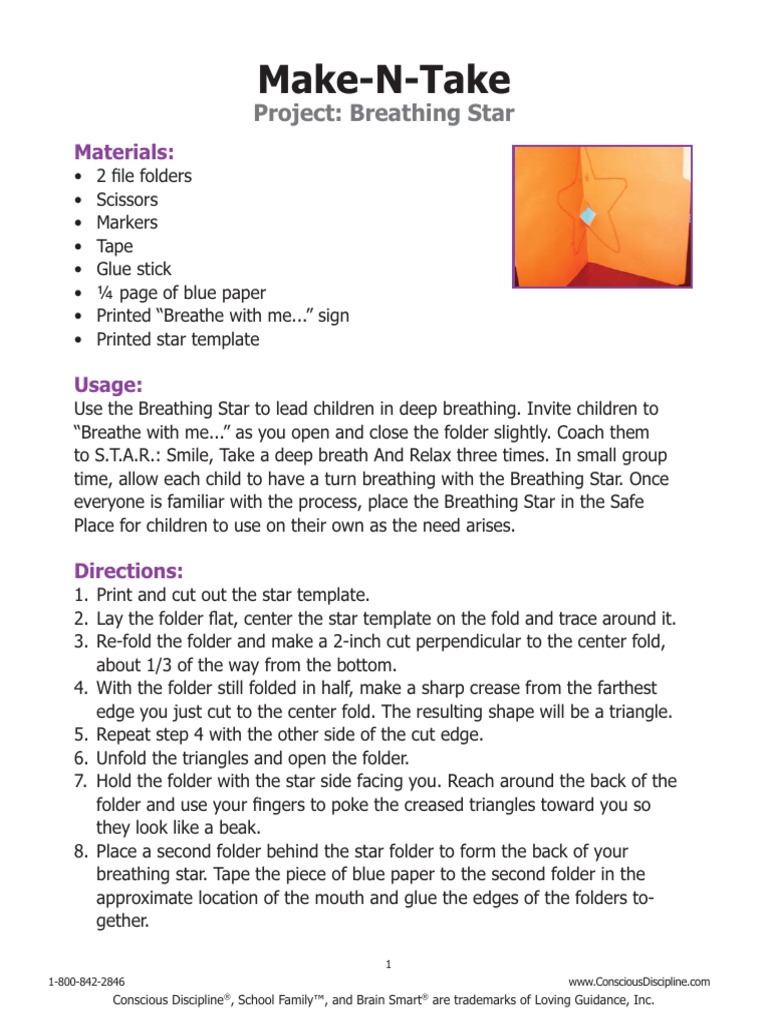 Breathing Star Activity Guide | PDF