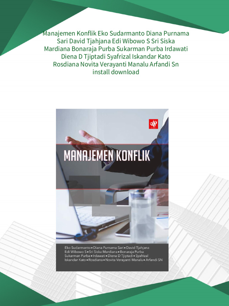 Manajemen Konflik Eko Sudarmanto Diana Purnama Sari David Tjahjana Edi ...