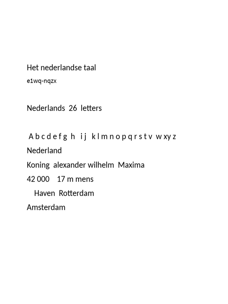 Het Nederlandse Taal | PDF