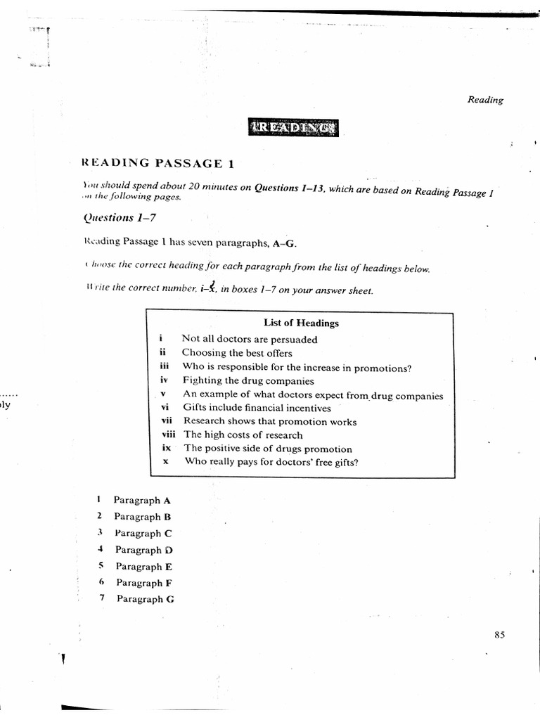 IELTS Reading Test 4 | PDF
