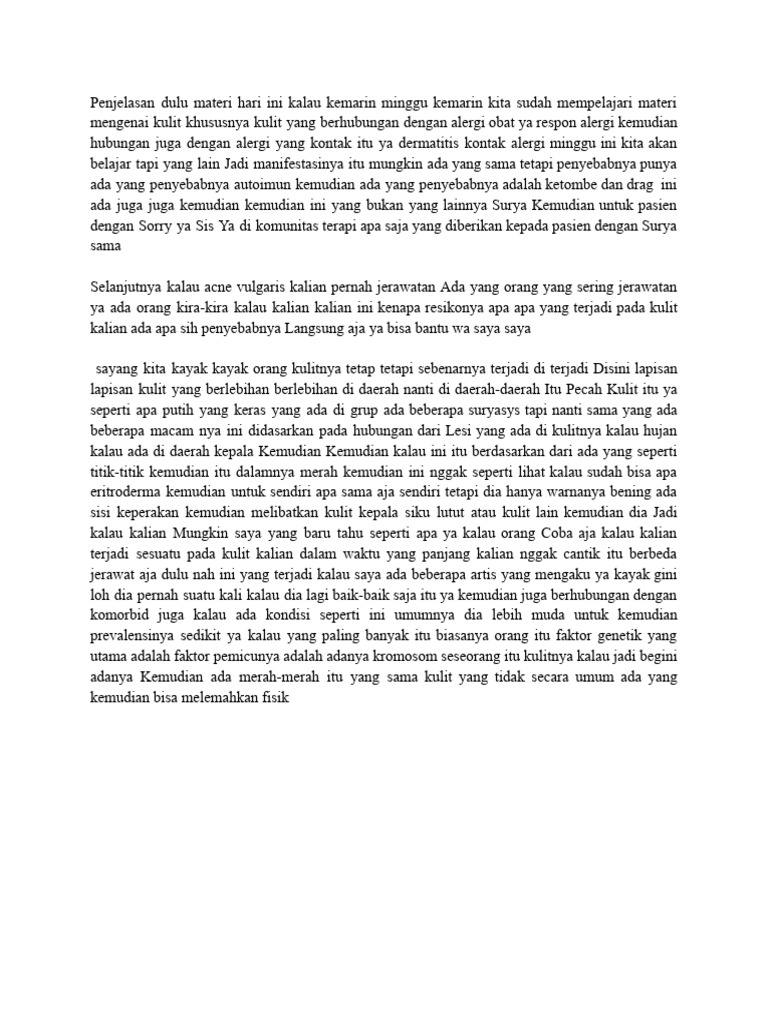 Rangkuman Acne Vulgaris | PDF