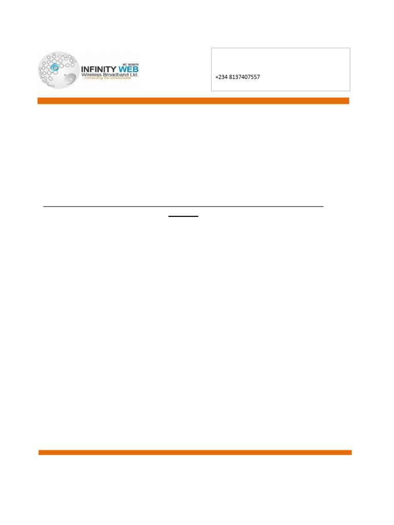 Internet Service Restoration Notice | PDF