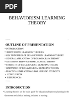 Advantages and Disadvantages of Behaviorist Approach For Learning A ...
