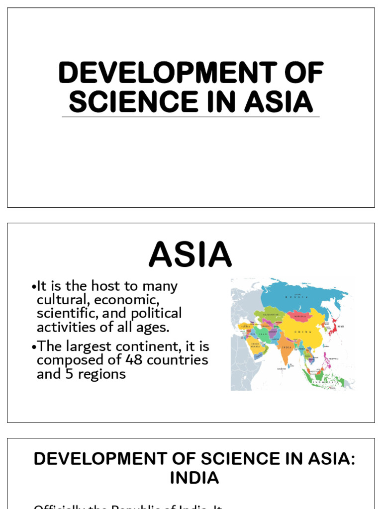 Science Development in Asia: Key Contributions | PDF