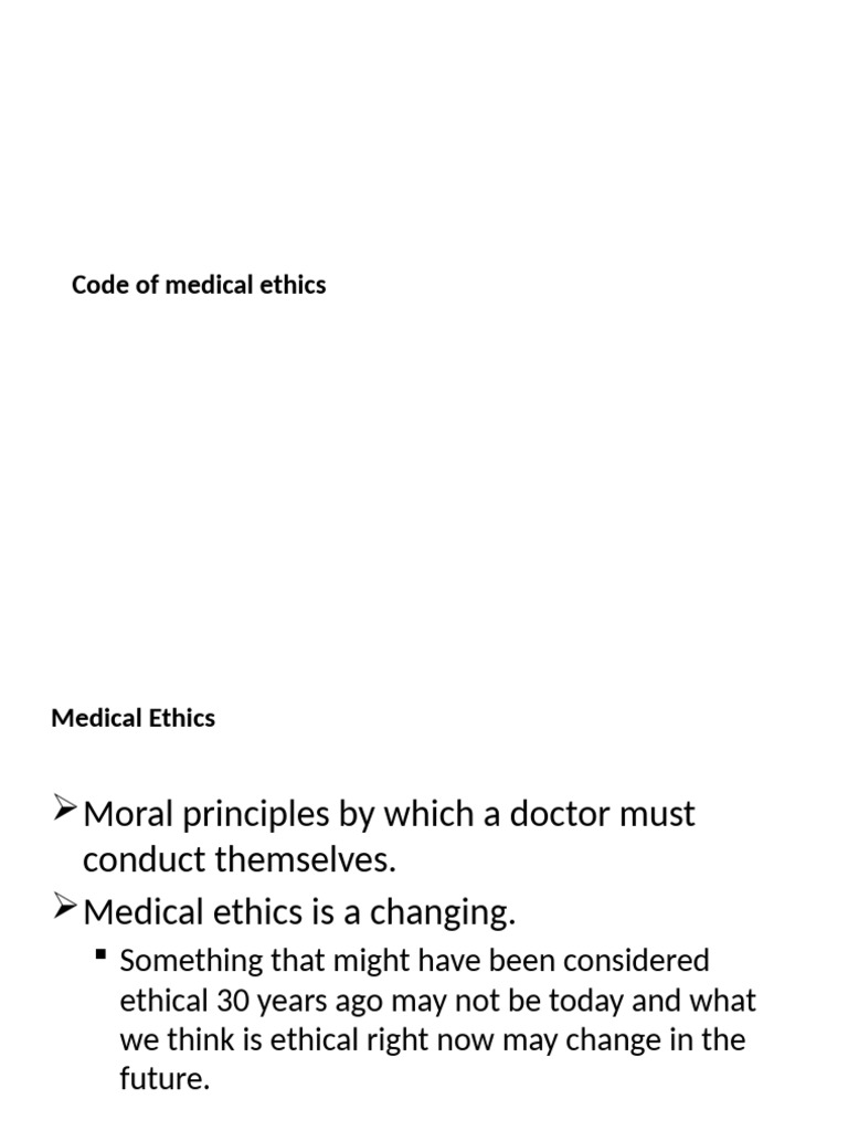 Code of Medical Ethics | PDF | Medical Ethics | Pregnancy