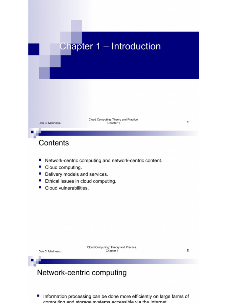 Chapter1 Intoduction Cloud Computing-Ppt | PDF