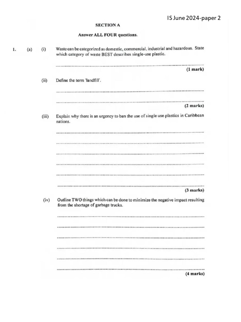 INTEGRATED SCIENCE 2024-Paper 2 | PDF