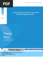Panduan Penggunaan Thesis Apps BINUS | PDF