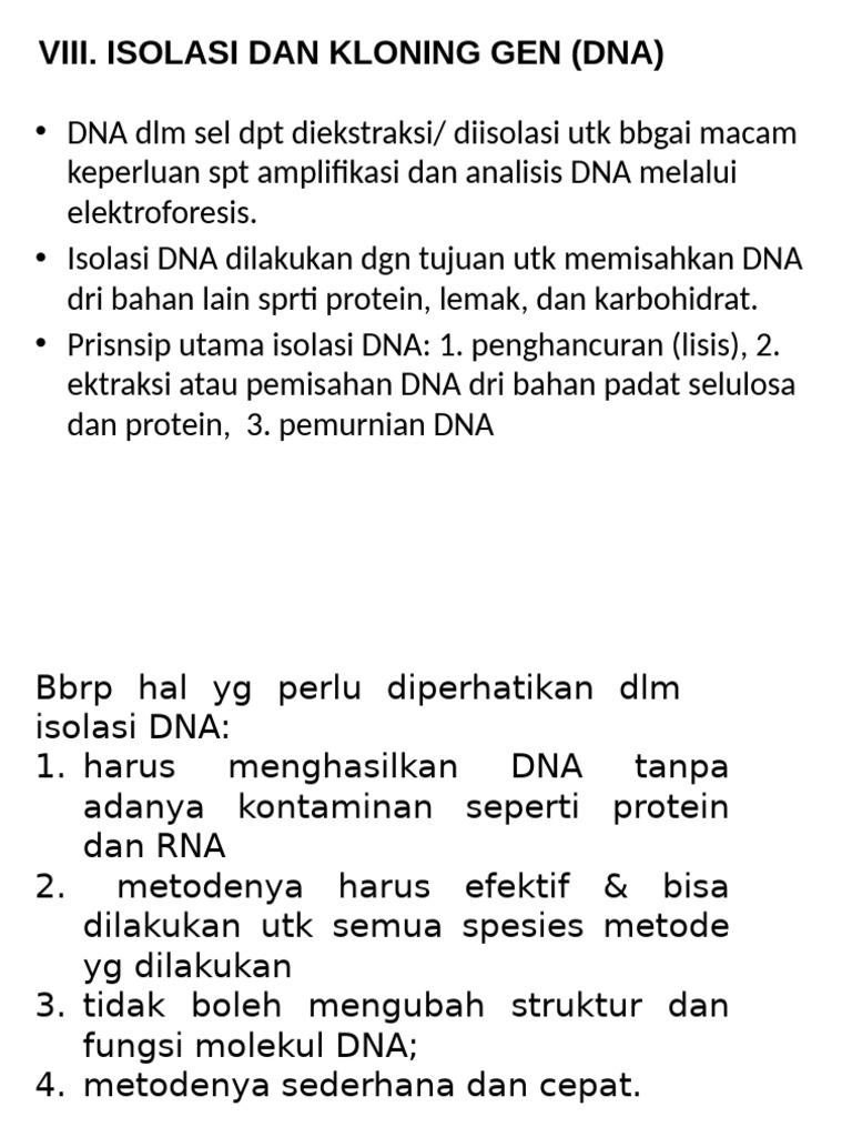 Isolasi DNA | PDF
