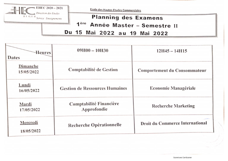 Nnee Master Tronc Commun | PDF
