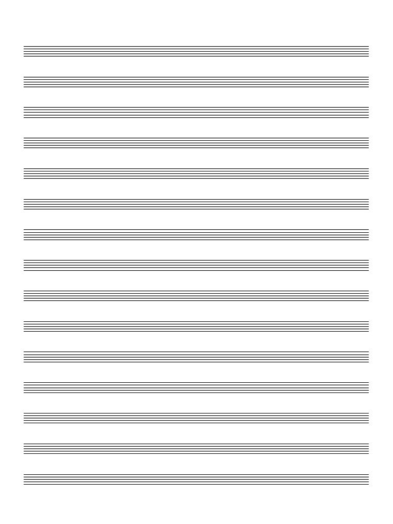 15 Stave Manuscript Paper | PDF
