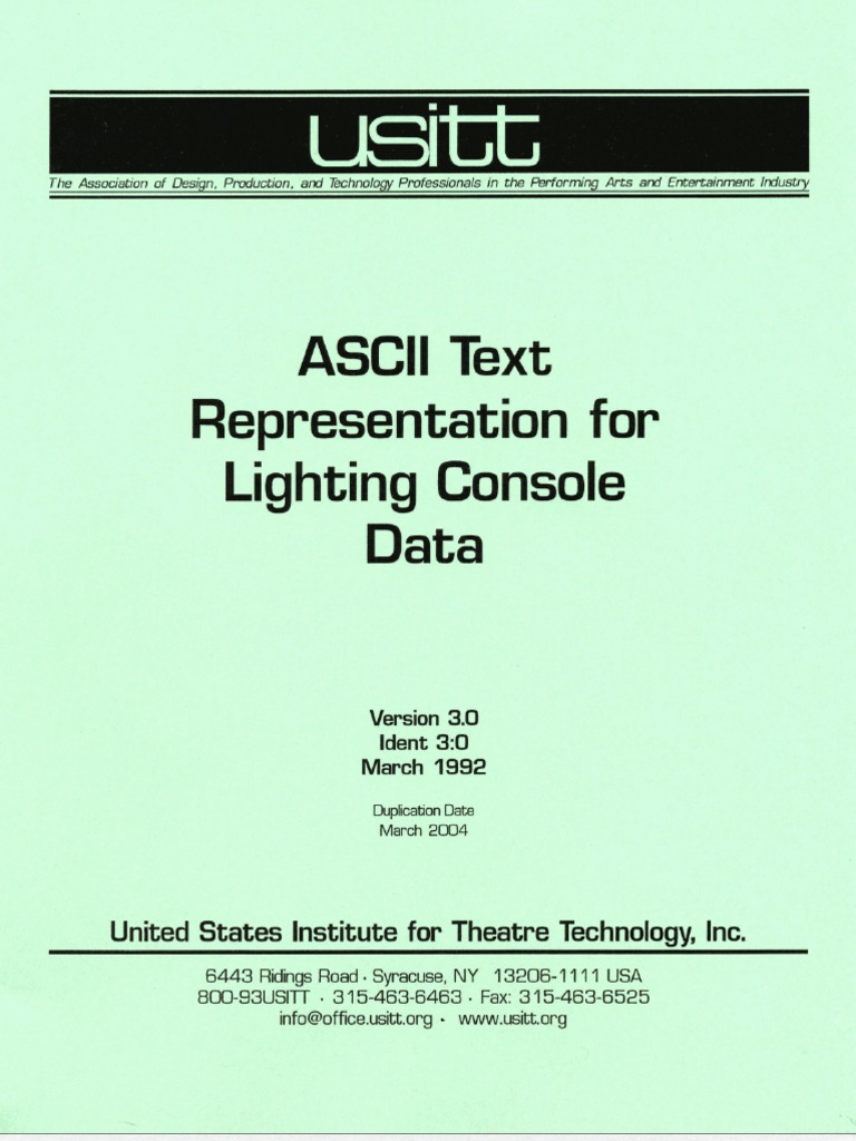 Ascii Protocol Pdf Command Line Interface Reserved Word