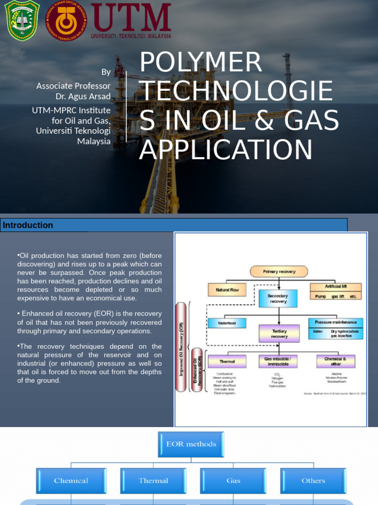 Polymer Techniques in Oil Recovery | PDF | Enhanced Oil Recovery | Polymers