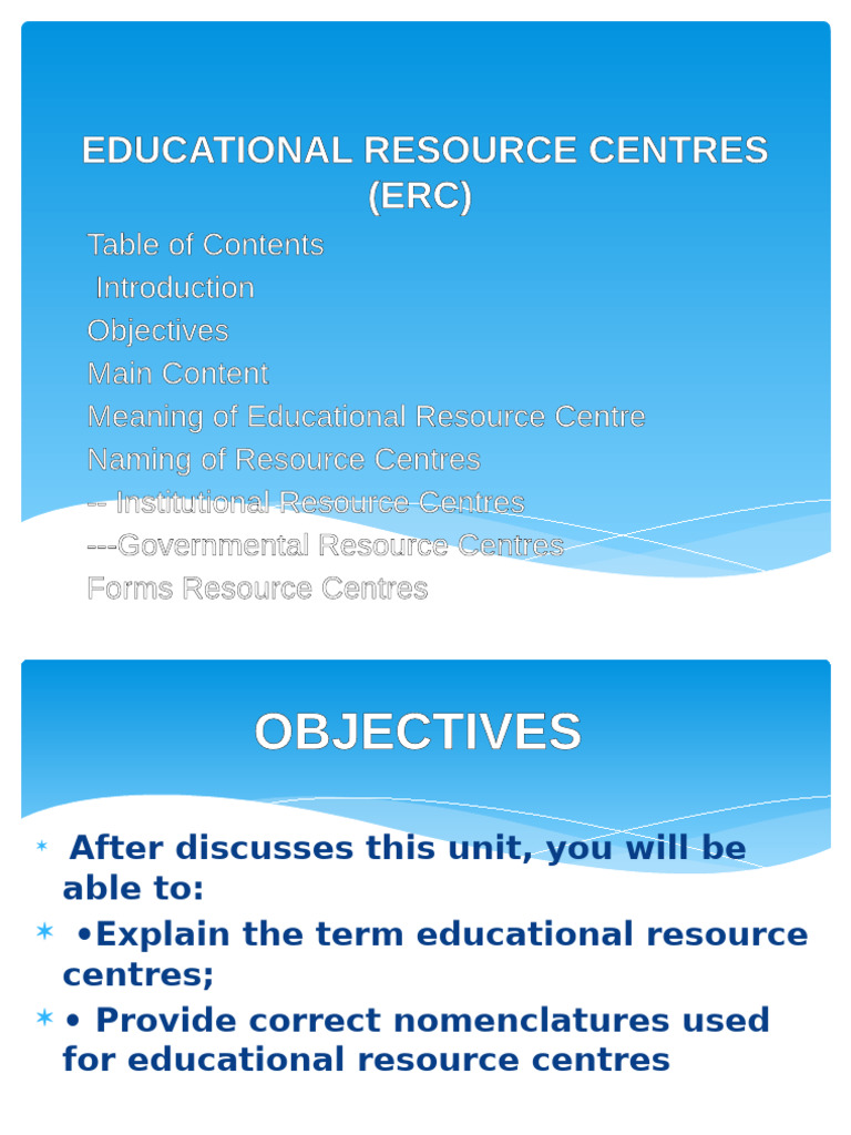 Chapter Ten Resources Centres | PDF | Educational Technology | Libraries