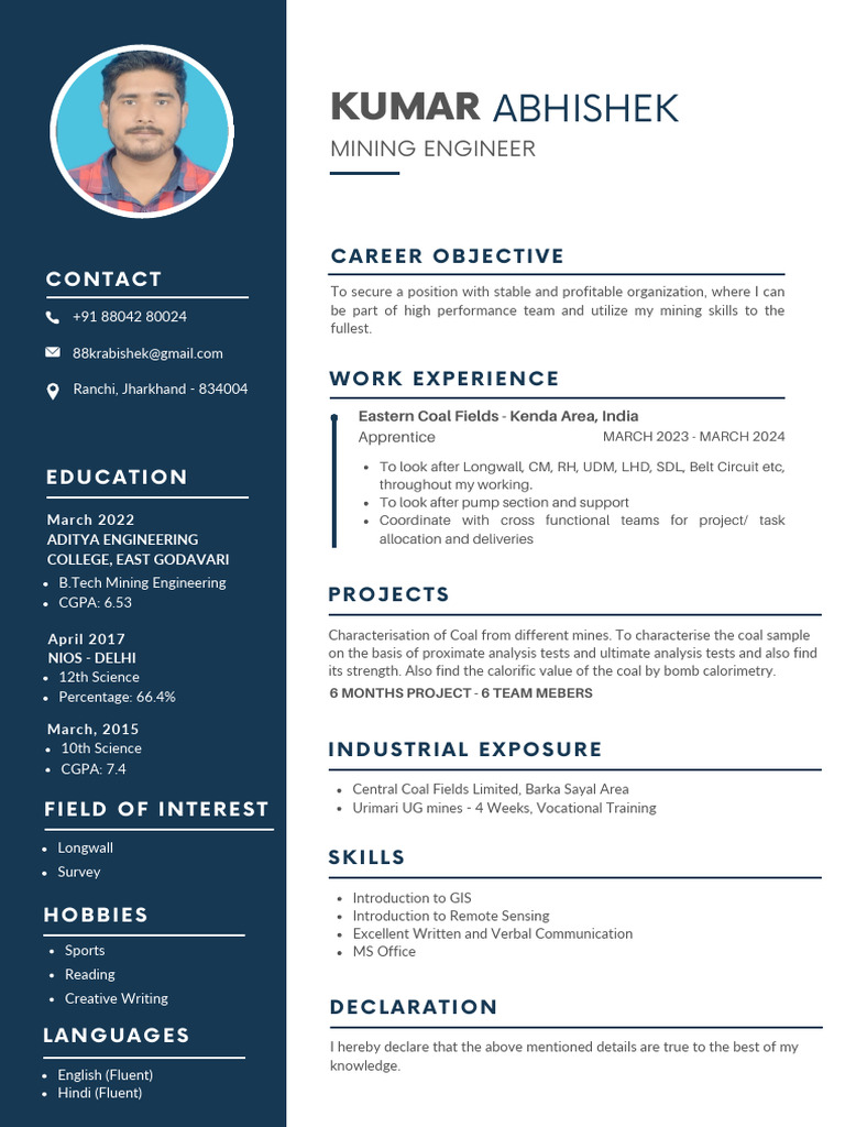 Kumar Abhishek - CV | PDF