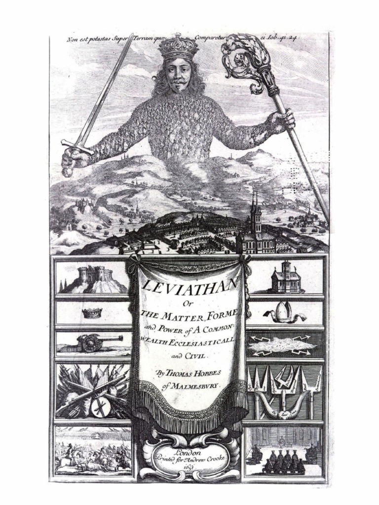 Hobbes - Leviathan - Intro and Chapters 1, 13, 14, and 17 | PDF | Natural Law | Senses