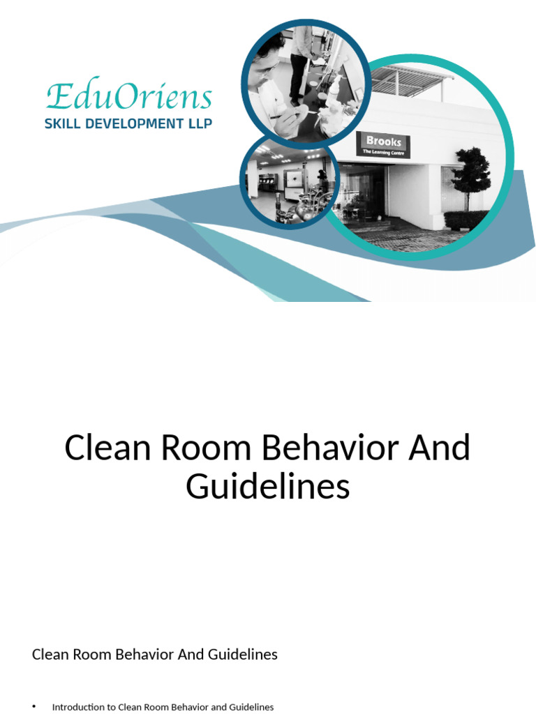 Clean Room Behavior and Guidelines | PDF