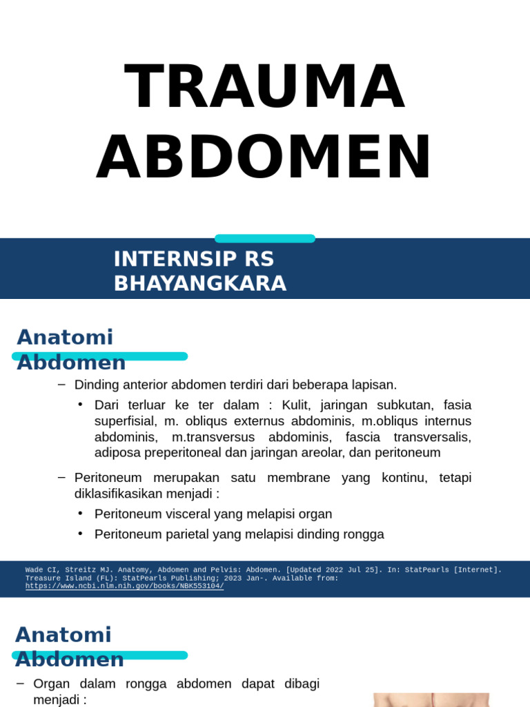 Trauma Abdomen | PDF