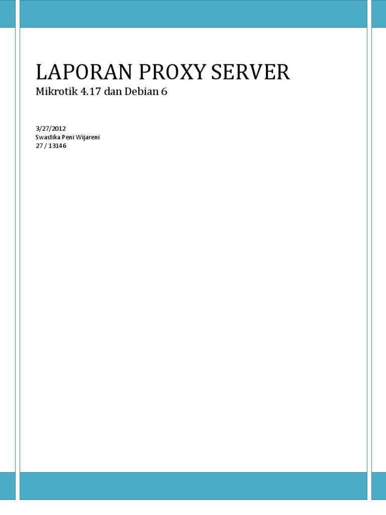 Proxy Server | PDF | Komputer