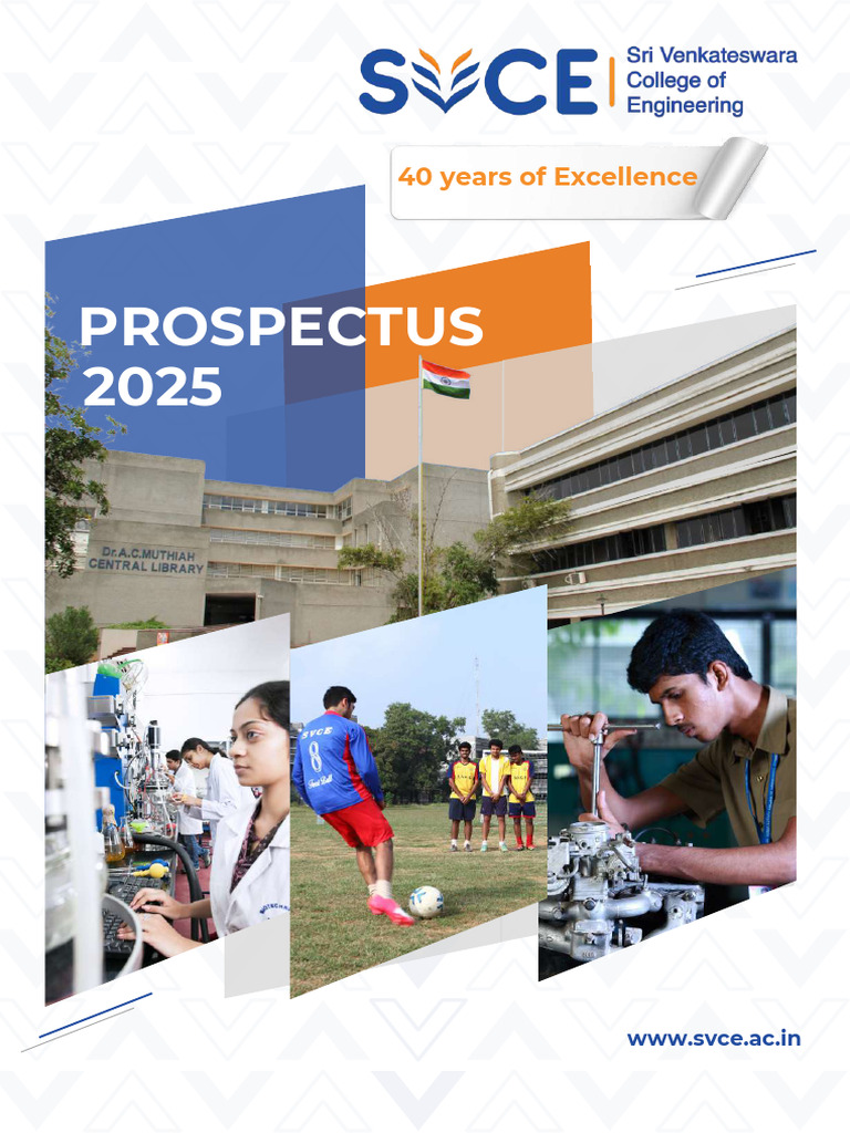 SVCE 2025 Prospectus Overview | PDF | Engineering | Internet Of Things