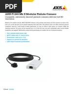 Datasheet Axis p3735 Ple Panoramic Camera en US 443423 | PDF | Camera ...