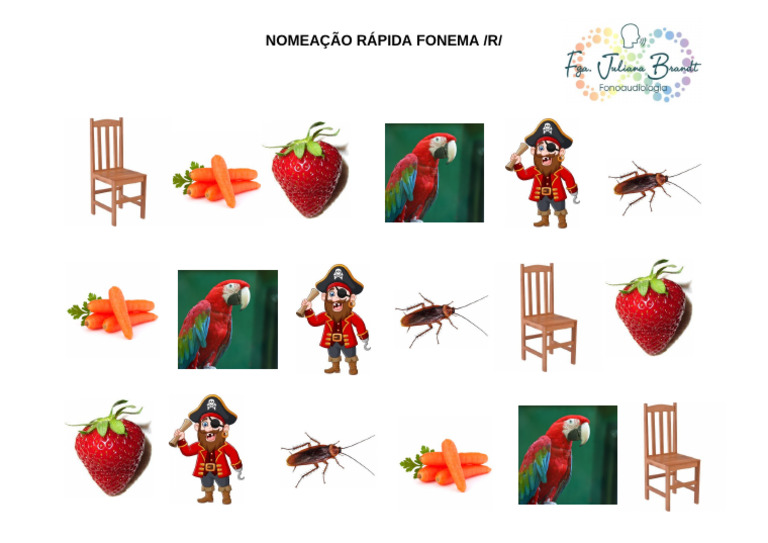 NOMEAÇÃO RAPIDA FONEMA R (Brando) | PDF