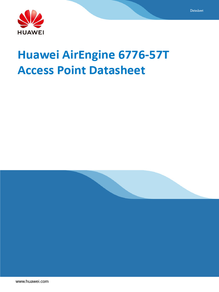 Huawei AirEngine 6776-57T Access Point Datasheet | PDF | Wi Fi | Ieee 802.11