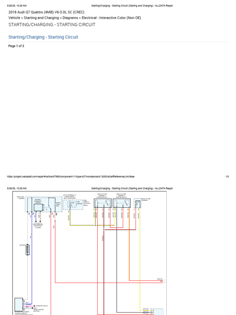 Starting - Charging - Starting Circuit (Starting and Charging ...