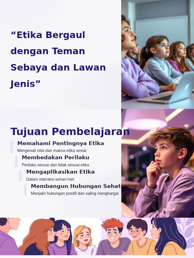 Etika-Bergaul-dengan-Teman-Sebaya-dan-Lawan-Jenis 28 April - 2 Mei | PDF
