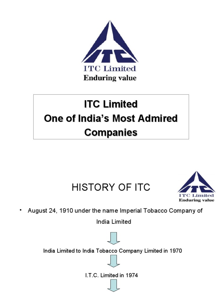 ITC Limited: A Profile and History | PDF