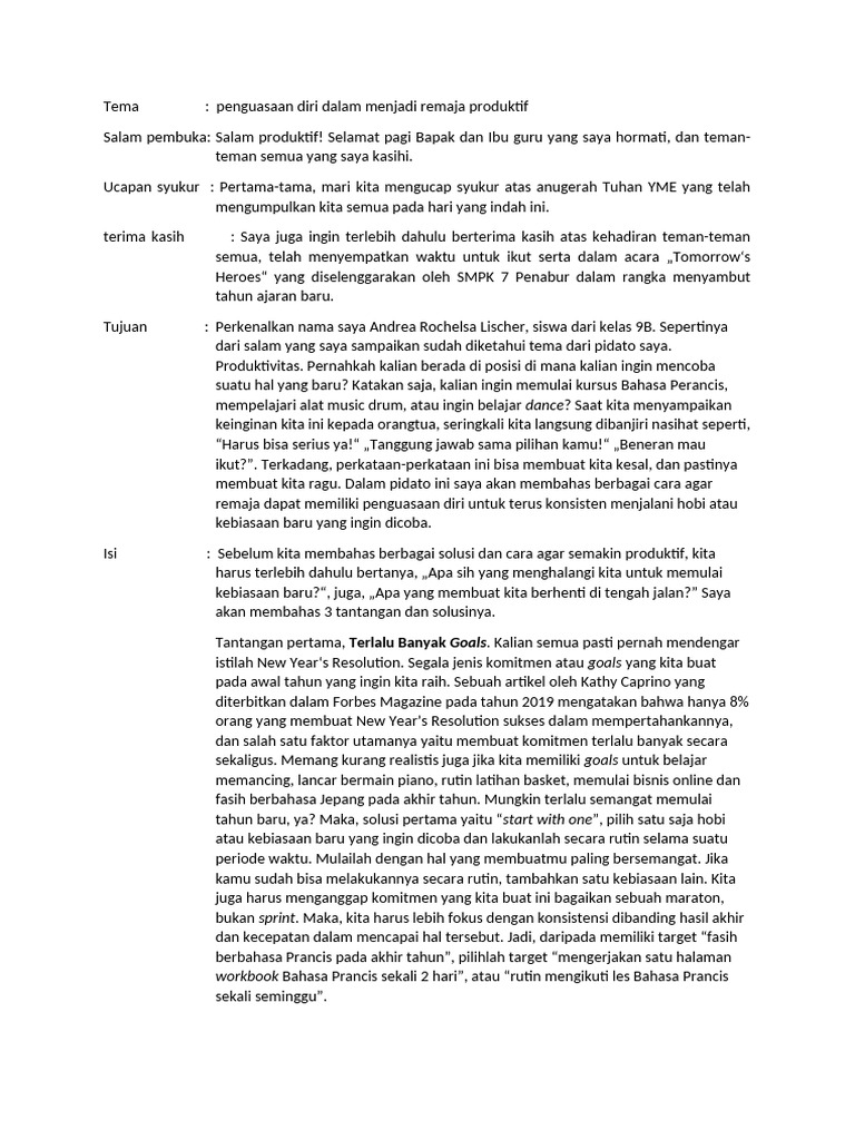 Penguasaan Diri untuk Remaja Produktif | PDF