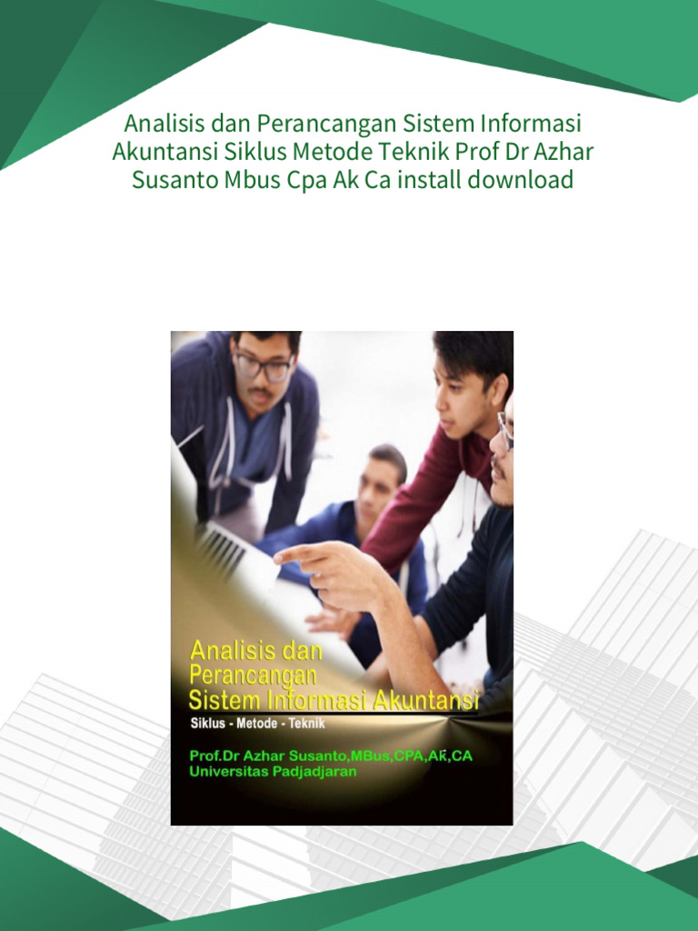 Analisis Dan Perancangan Sistem Informasi Akuntansi Siklus Metode Teknik Prof DR Azhar Susanto ...