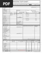 Personal Data Sheet CS Form No. 212 Revised 2017 | PDF | Affidavit ...