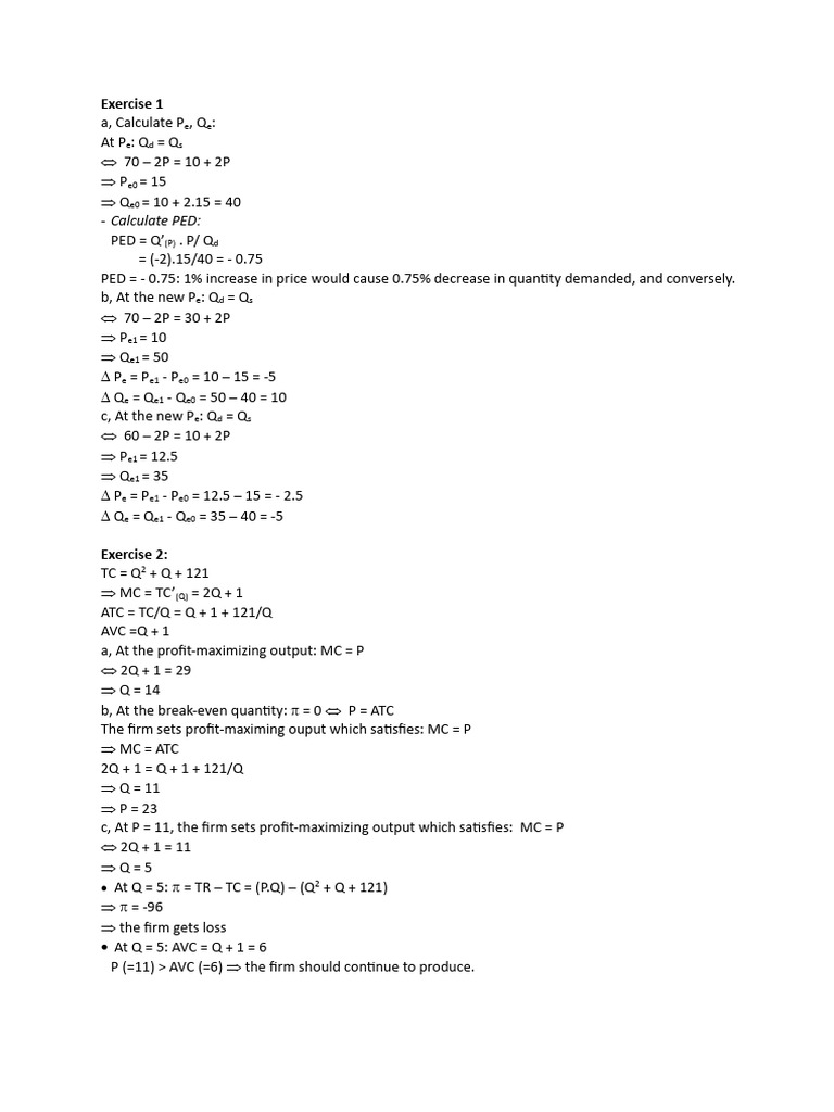Guideline For Calculating Questions | PDF