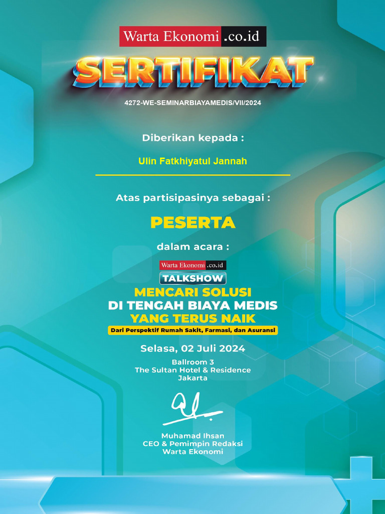 Sertifikat Ulin | PDF