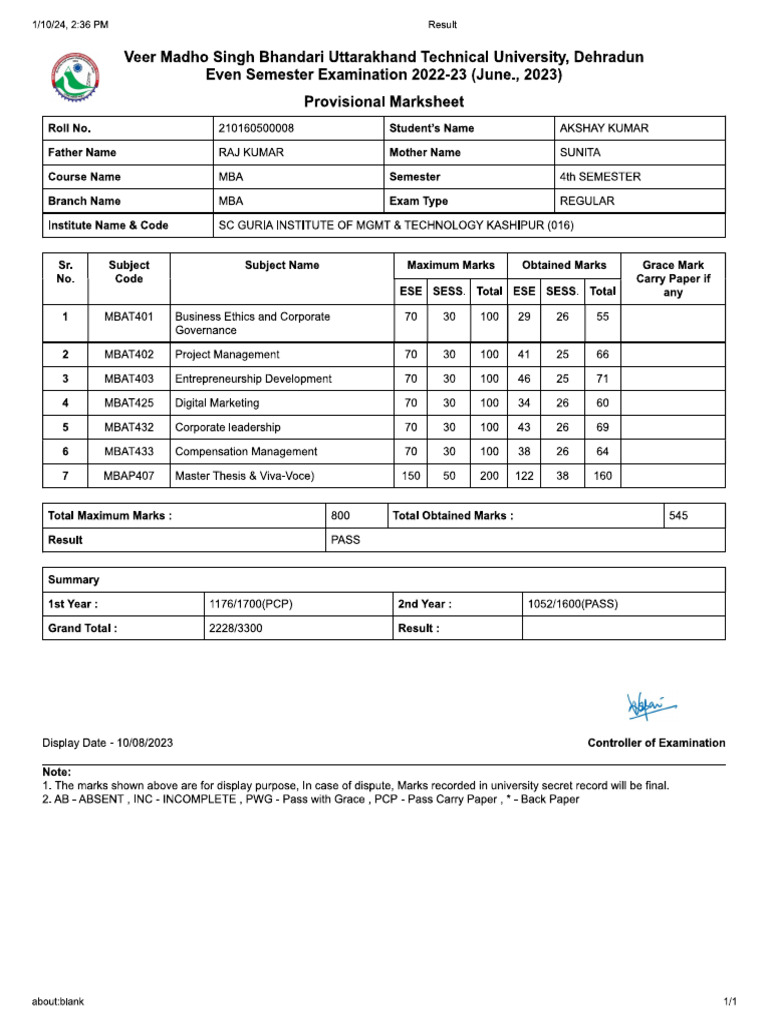 Akshay Mba 4TH Sem | PDF