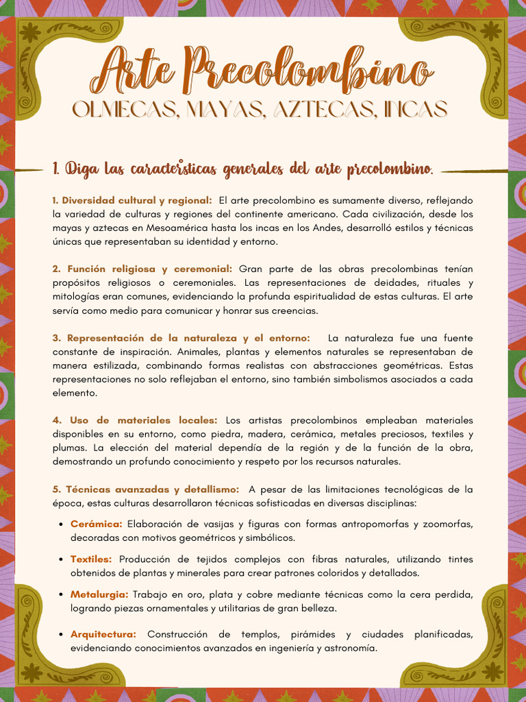 Arte Precolombino | PDF | Civilización maya | Escultura