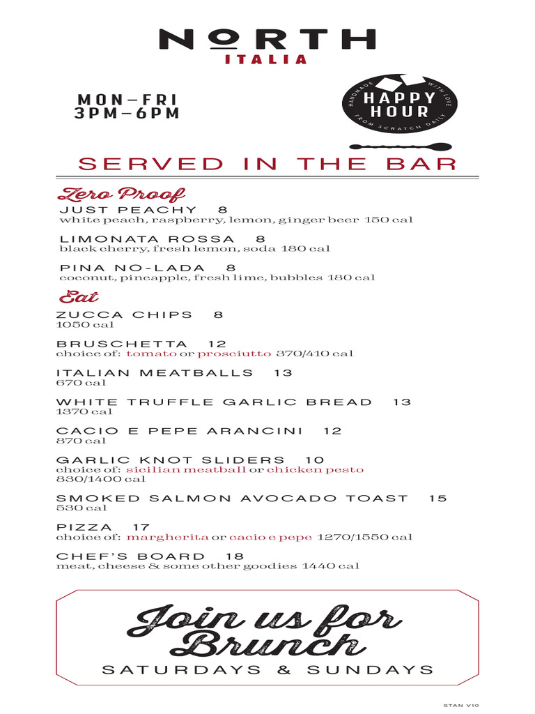 Happy Hour Menu: Drinks & Bites | PDF