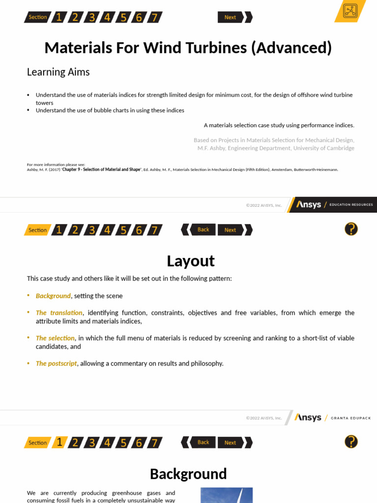 Interactive Case Study Wind Turbine Advanced CASWTAEN22 | PDF | Strength Of Materials | Wind Power