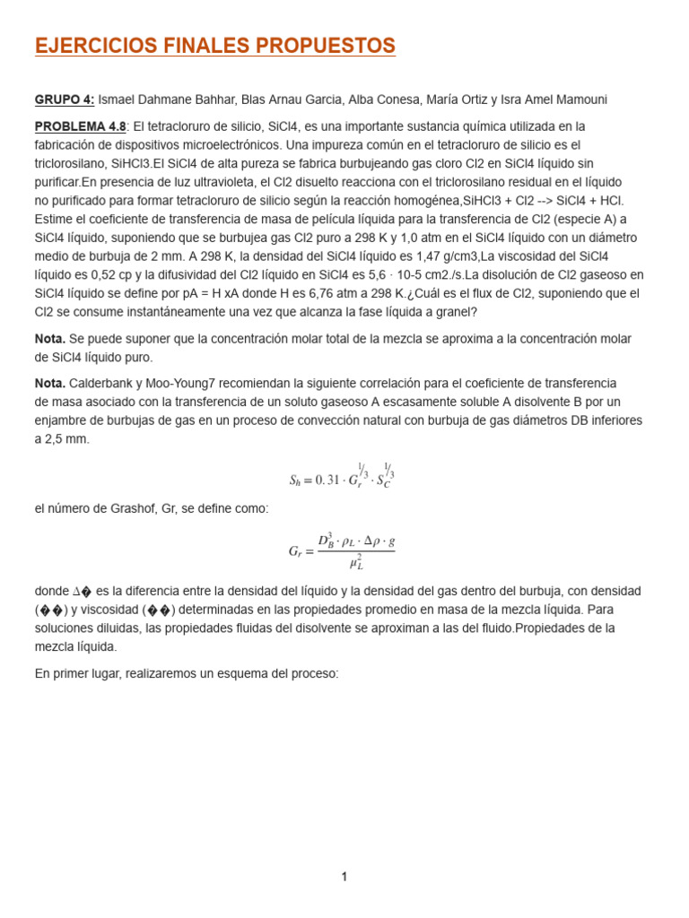 C Ejercicios Finales Propuestos-2 | PDF | Gases | Líquidos