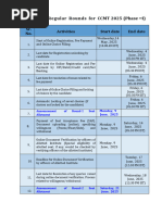 Schedule CSAB Special 2025 | PDF