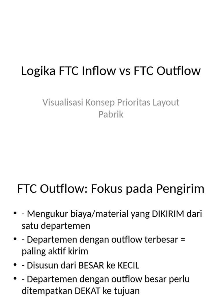 Logika FTC Inflow vs Outflow | PDF