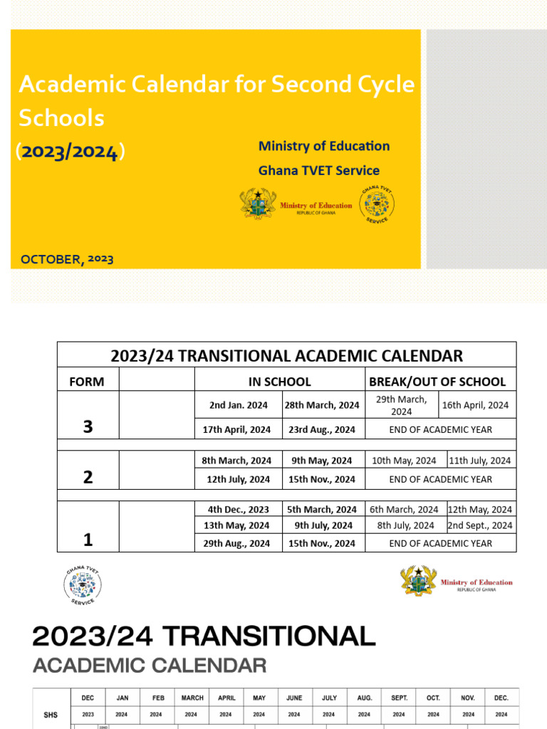 2023-2024 Academic Calendar - Final | PDF
