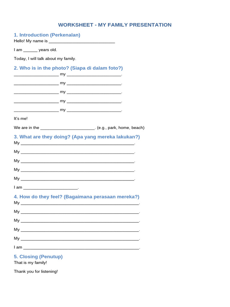 Worksheet Teks Presentasi | PDF