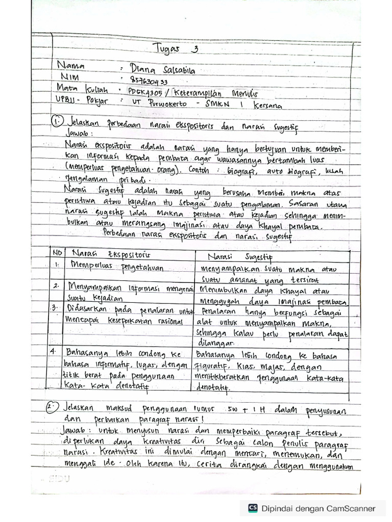 Keterampilan menulis tugas 3 (1) | PDF