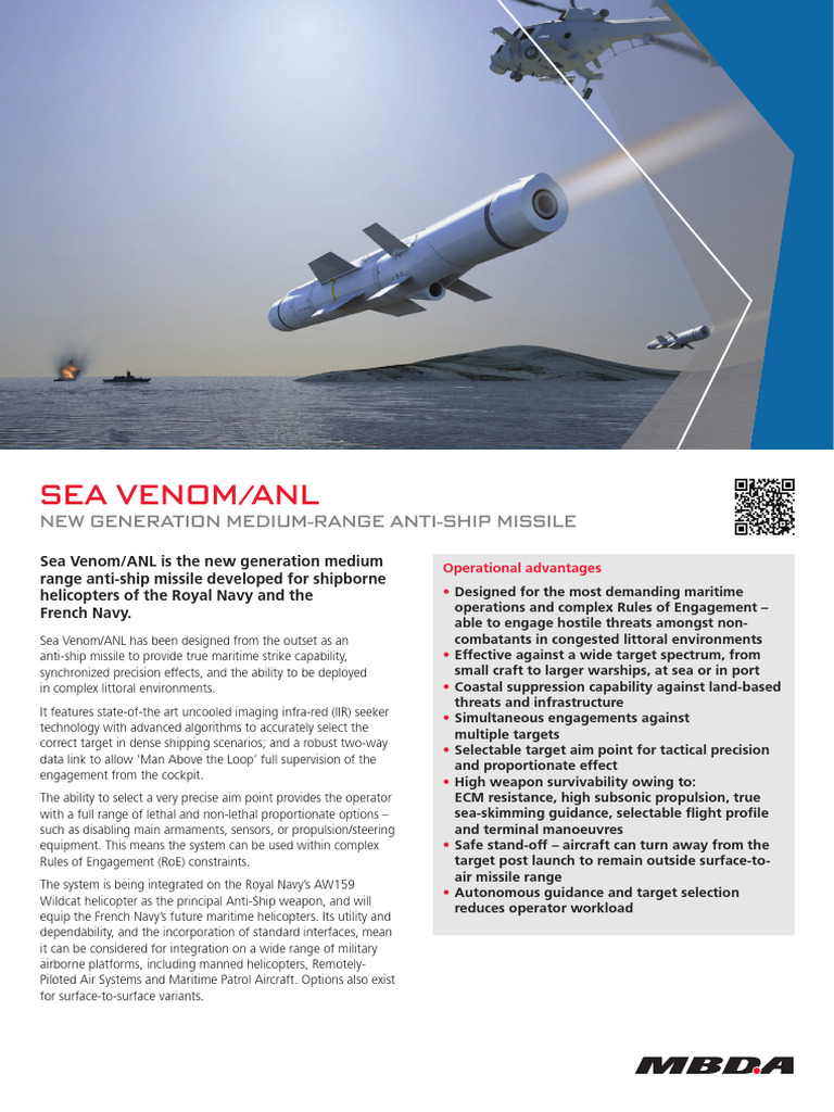 2023 Sea Venom Datasheet | PDF | Missile | Missile Types