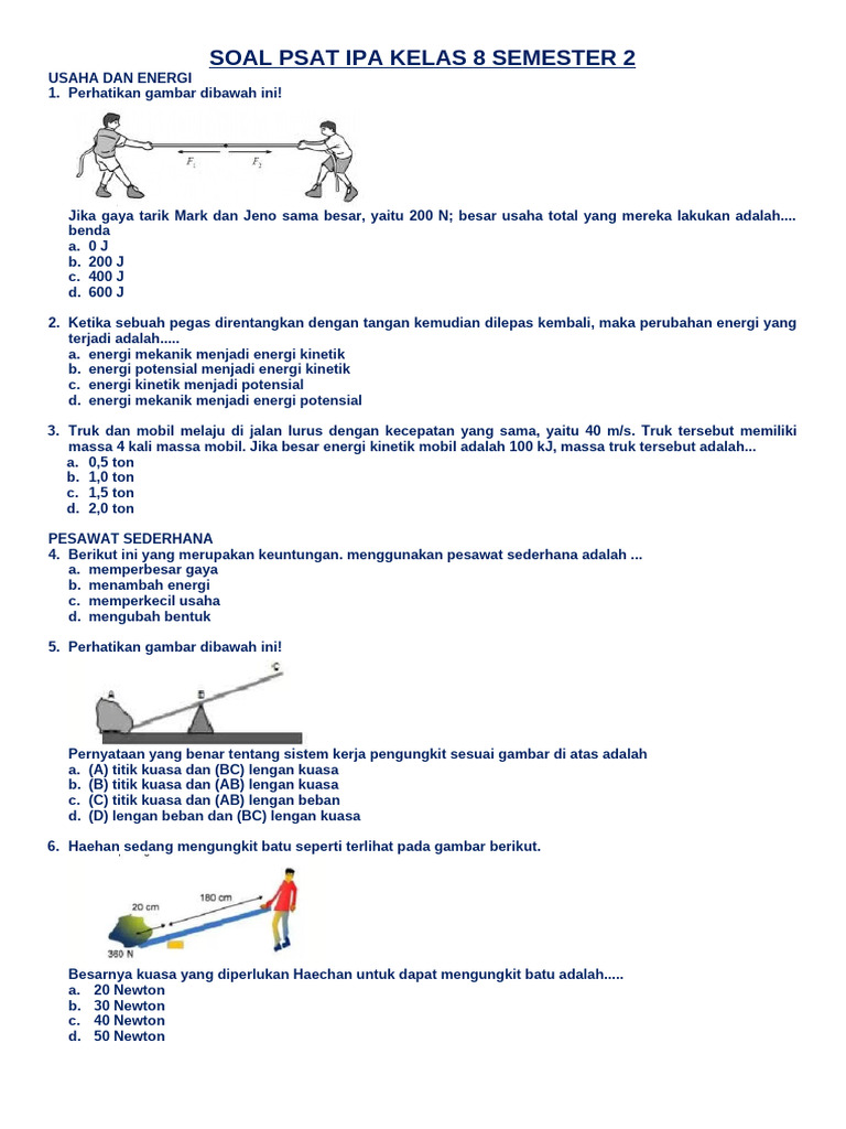 LATIHAN SOAL PSAT IPA | PDF