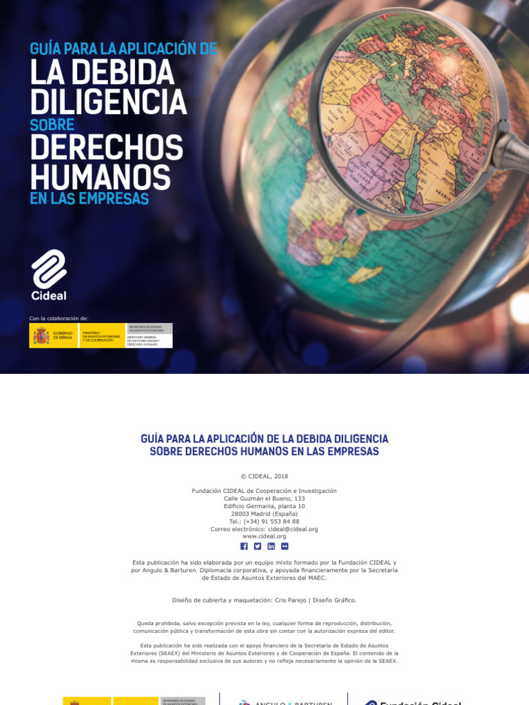 Guia Debida Diligencia DDHH - CIDEAL | PDF | Business | Derechos humanos
