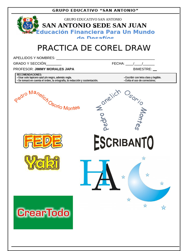 Prac Corel 2 | PDF